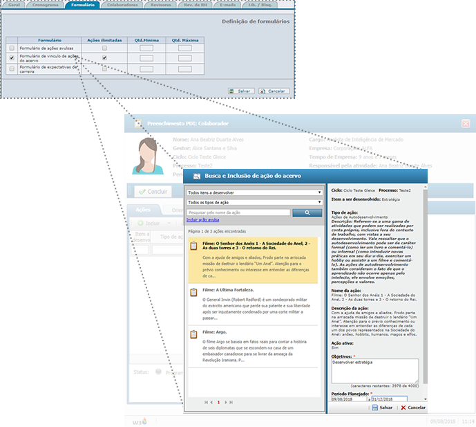 Anexar Documentos nas Ações de PDI